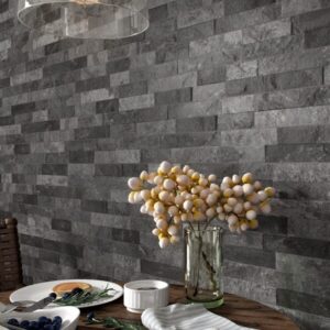 Black Split Face Tiles perfect for Stylish Indoor and Outdoor Walls
